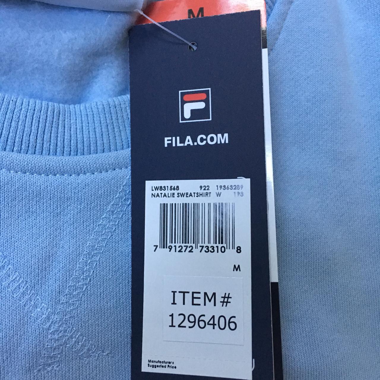 💕Fila Baby Blue Crewneck 💕Size M 💕Brand new with... - Depop