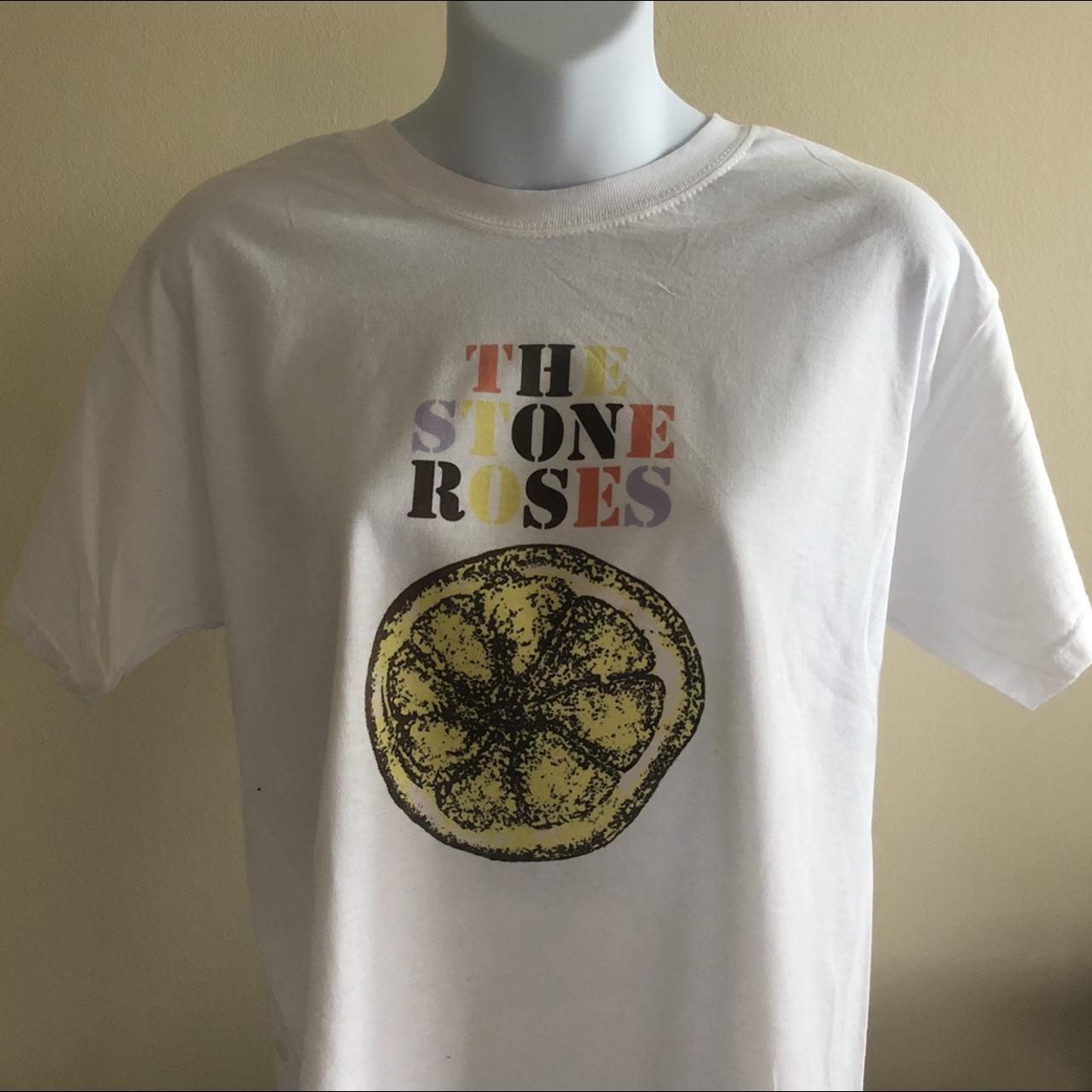 The Stone Roses band t-shirt •printed on a white... - Depop
