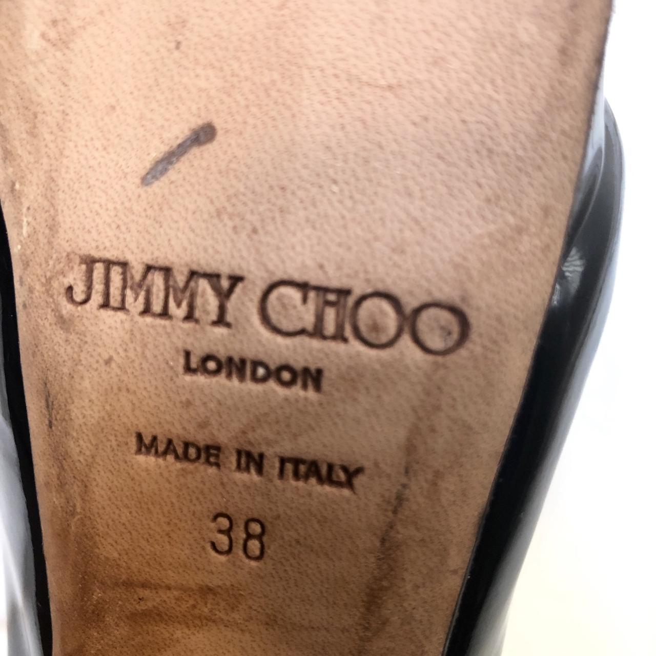 Black Jimmy Choo open toe heels - Depop