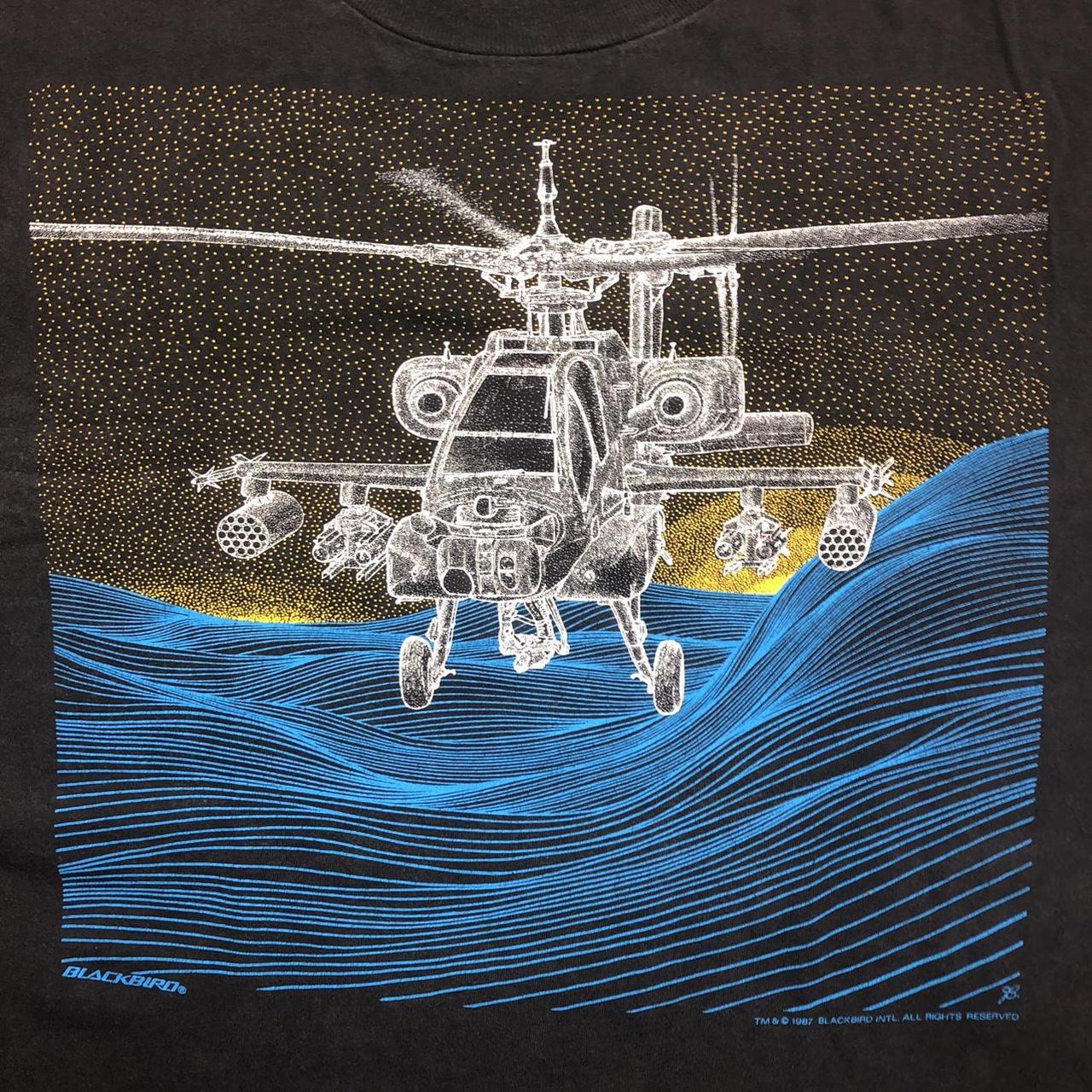Vintage Blackbird AH-64 Apache Tee Dated:... - Depop