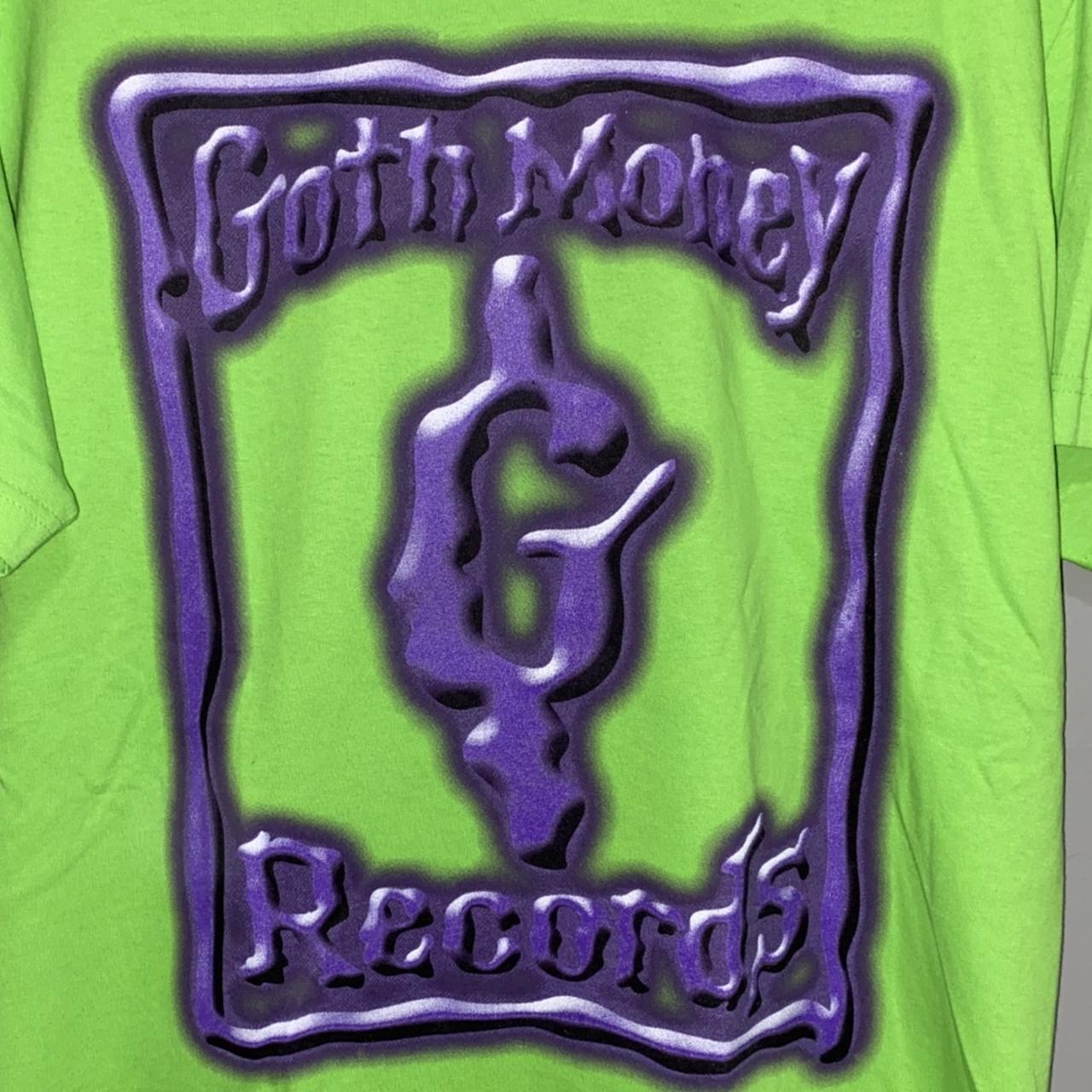 GOTH MONEY RECORDS goosebumps tee SOLT OUT rare 🧬🧬🧬🧬... - Depop