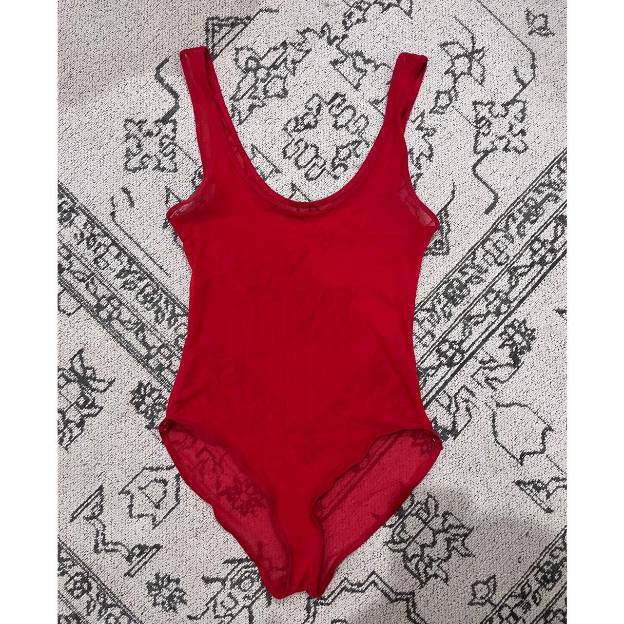 Amazing Sheer Leotard A Bodysuit With Full Bottom Depop