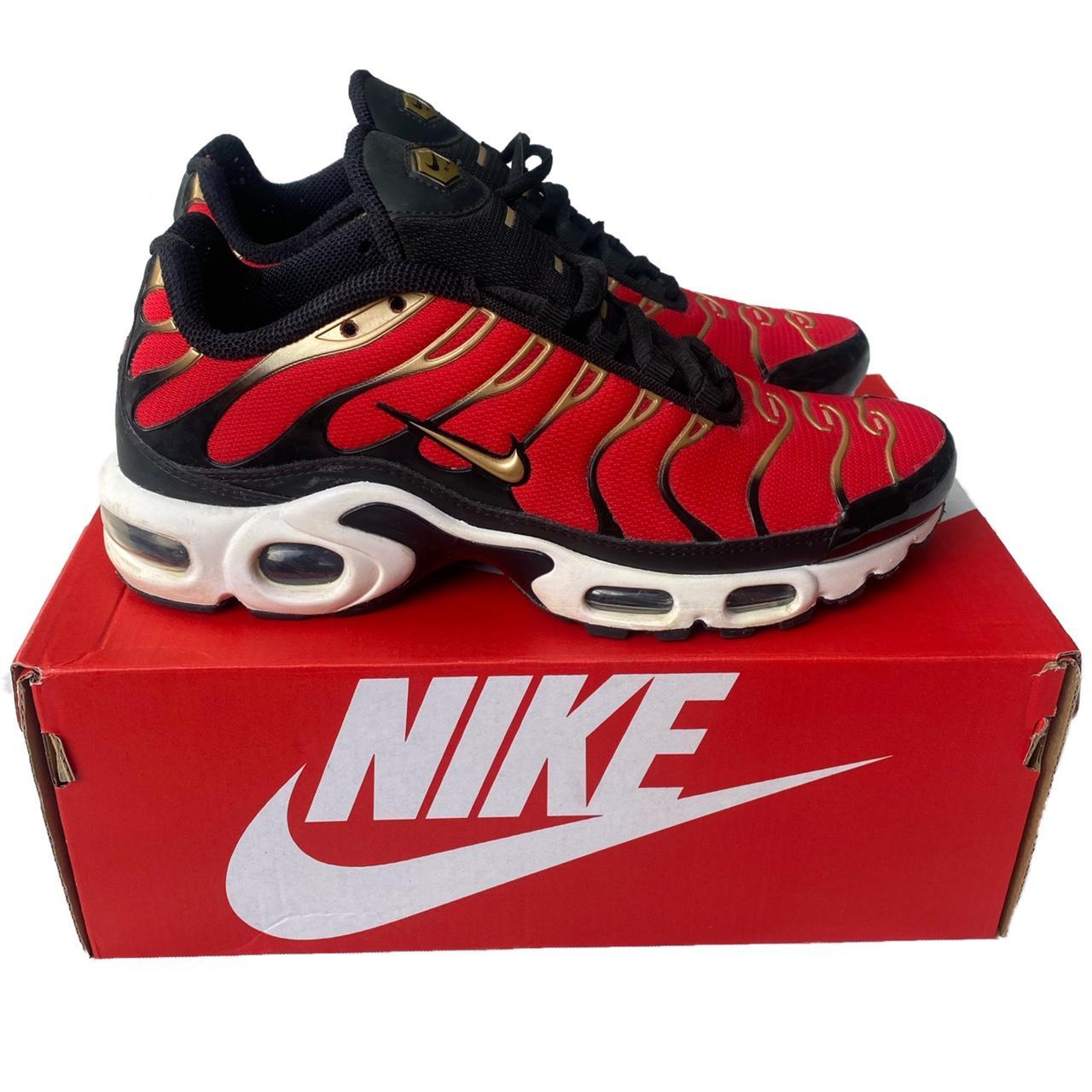 Nike Womens Air Max Plus TN’s ‘Red Gold’ -Size US... - Depop