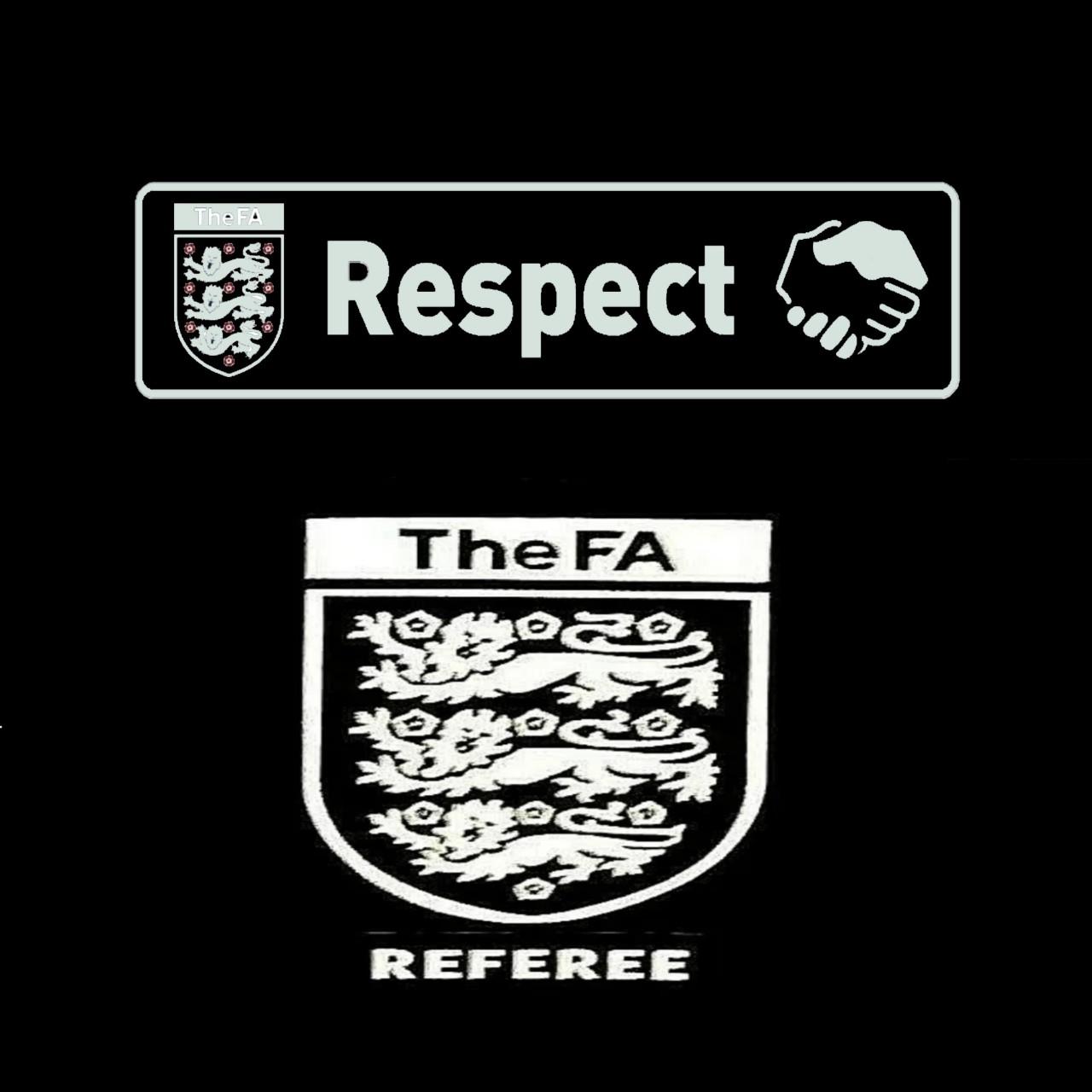 ENGLAND FA REFEREE EMBROIDERED BADGE /DECAL/ RESPECT... - Depop