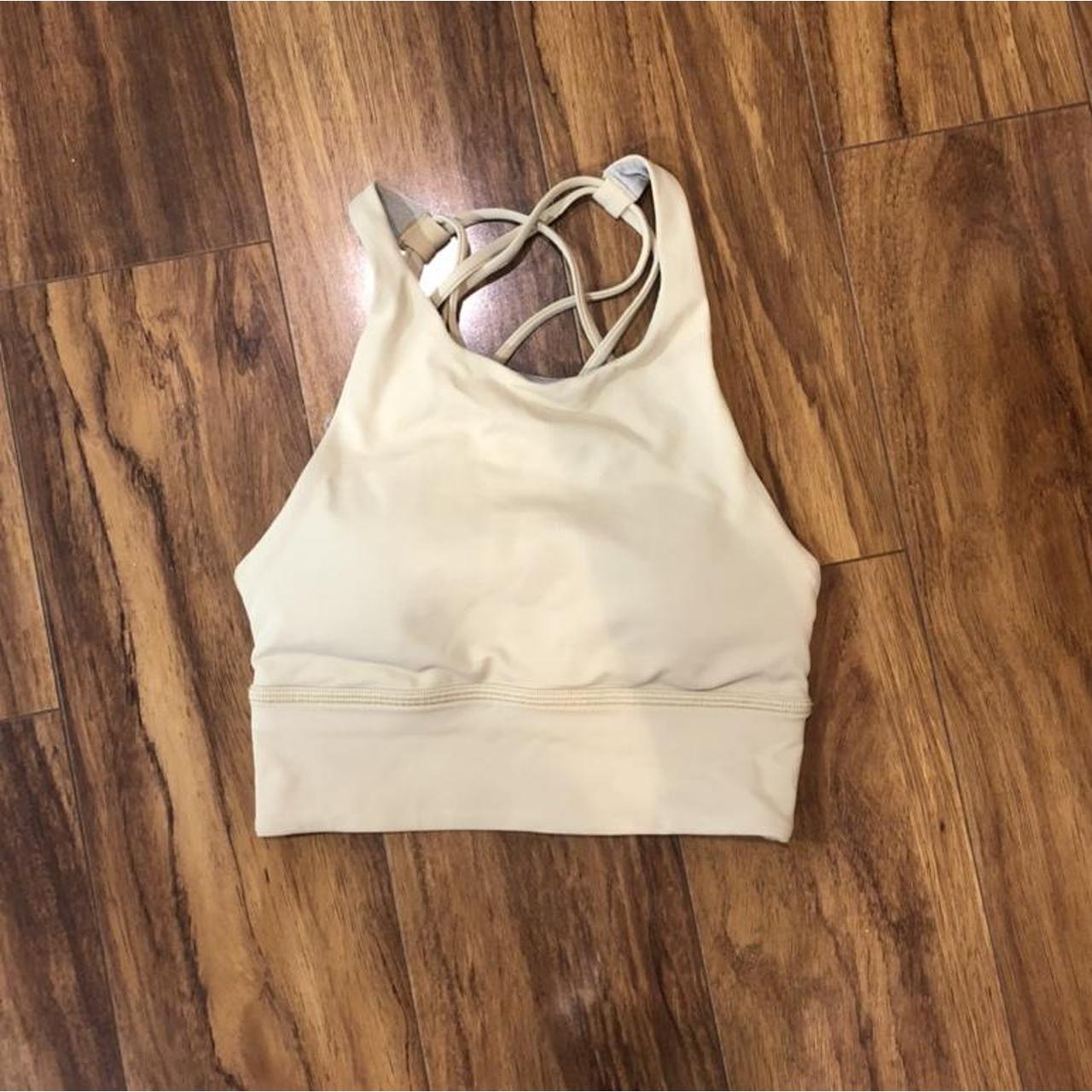 Size 2 Lululemon brand new without tag BNWOT beige... - Depop
