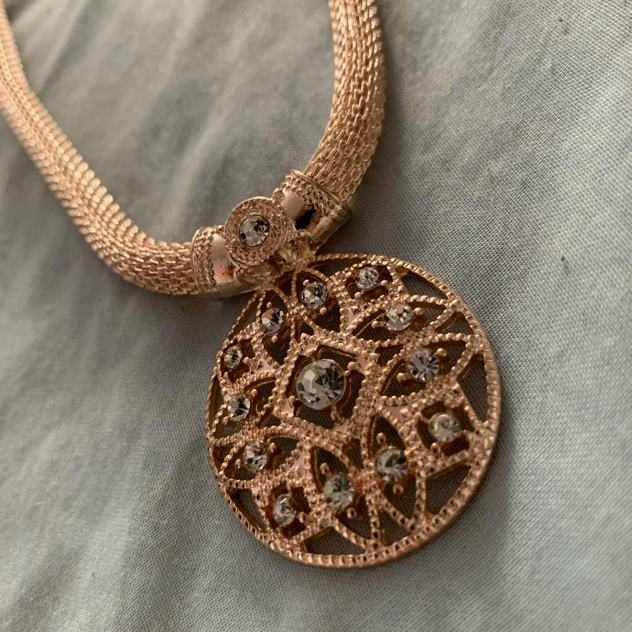 Boots muse jewellery necklace and earring set with... - Depop