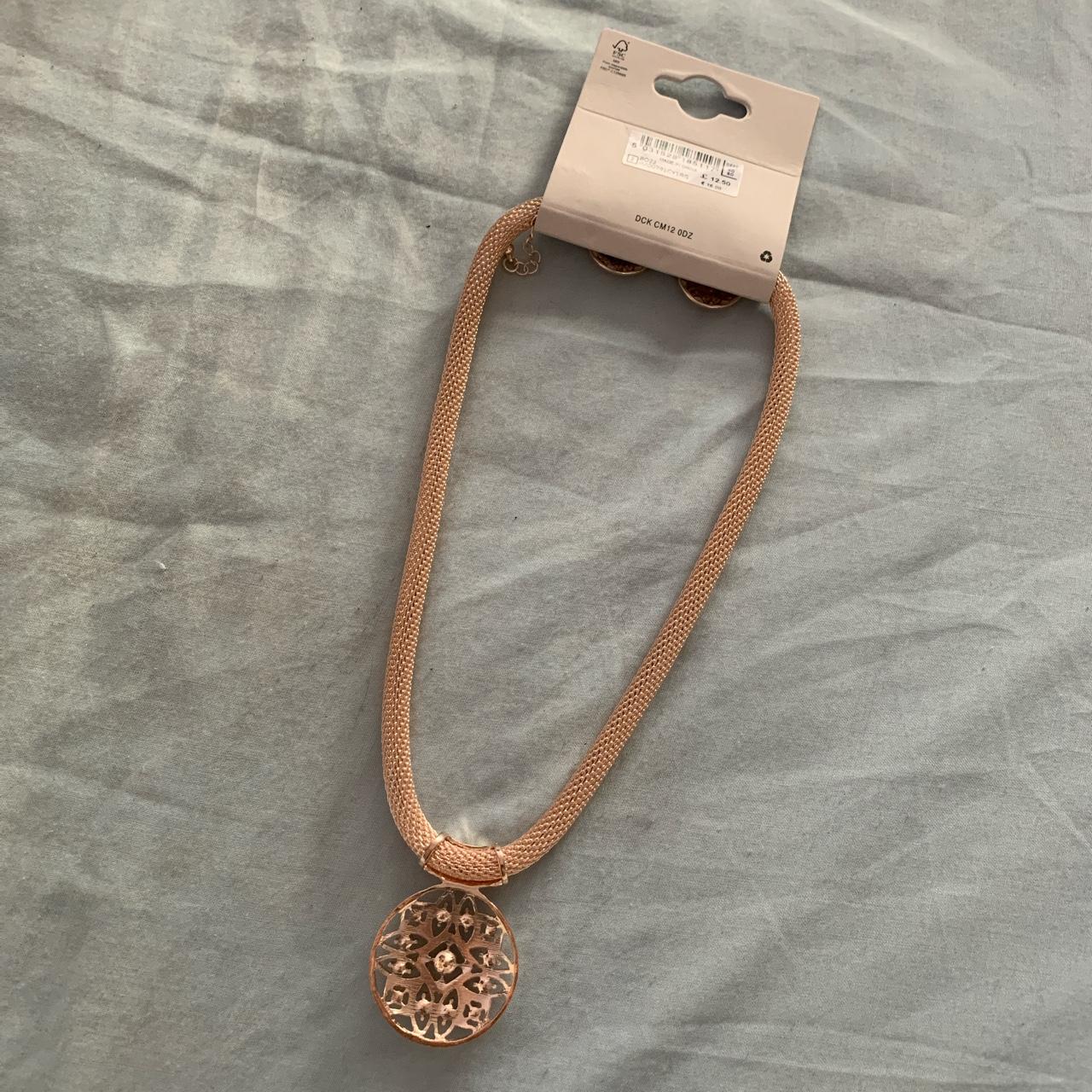 Boots muse jewellery necklace and earring set with... - Depop