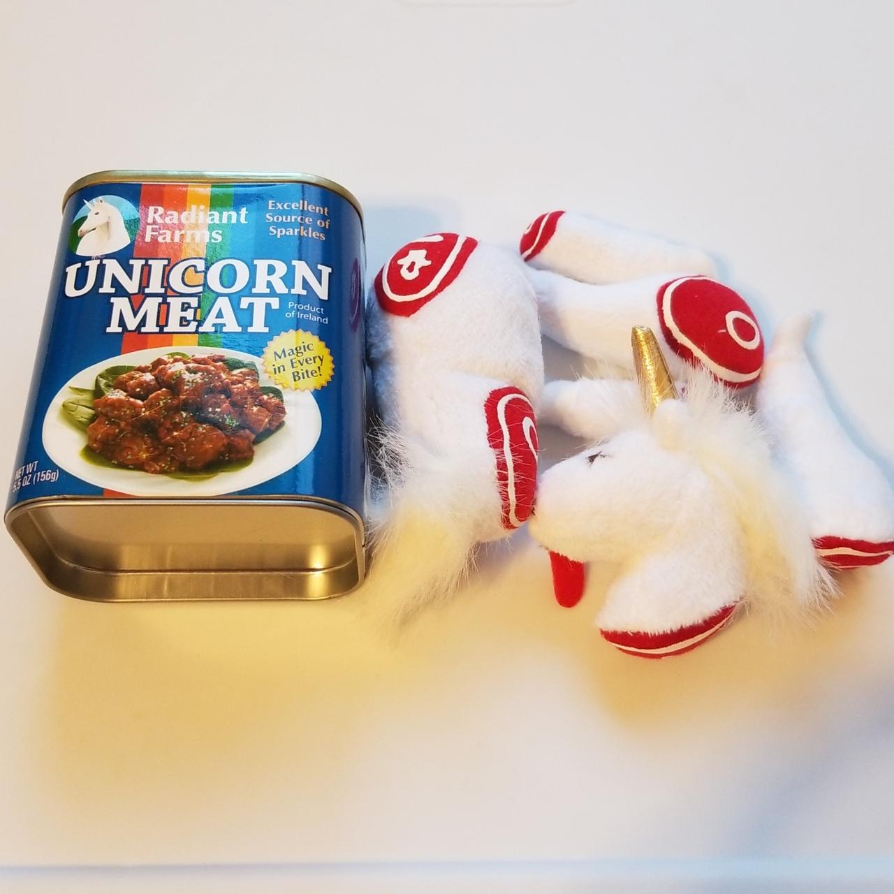 Think Geek Canned Unicorn meat gag gift #unicorn... | Depop