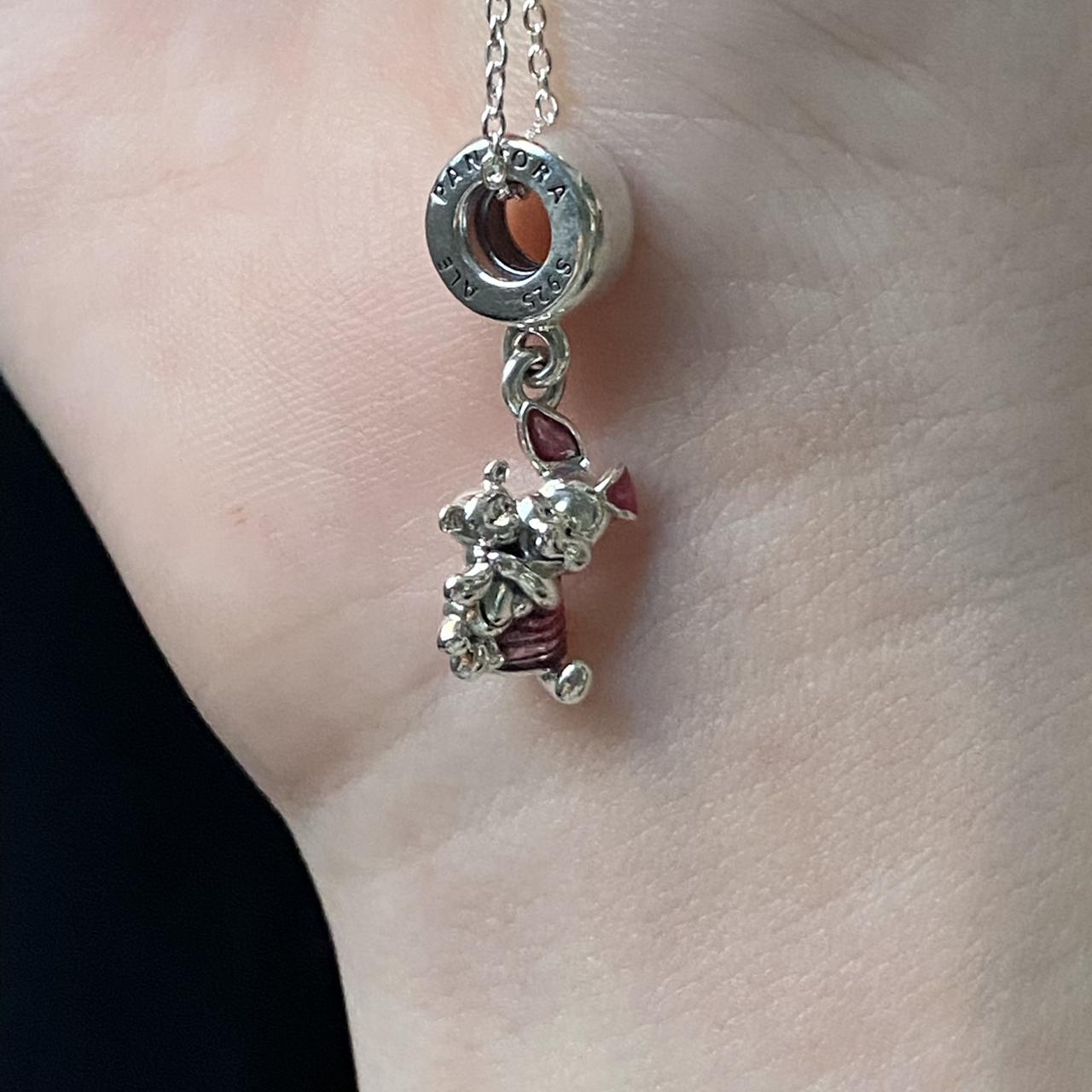 PANDORA X Winnie the Pooh Piglet Charm & Necklace... - Depop