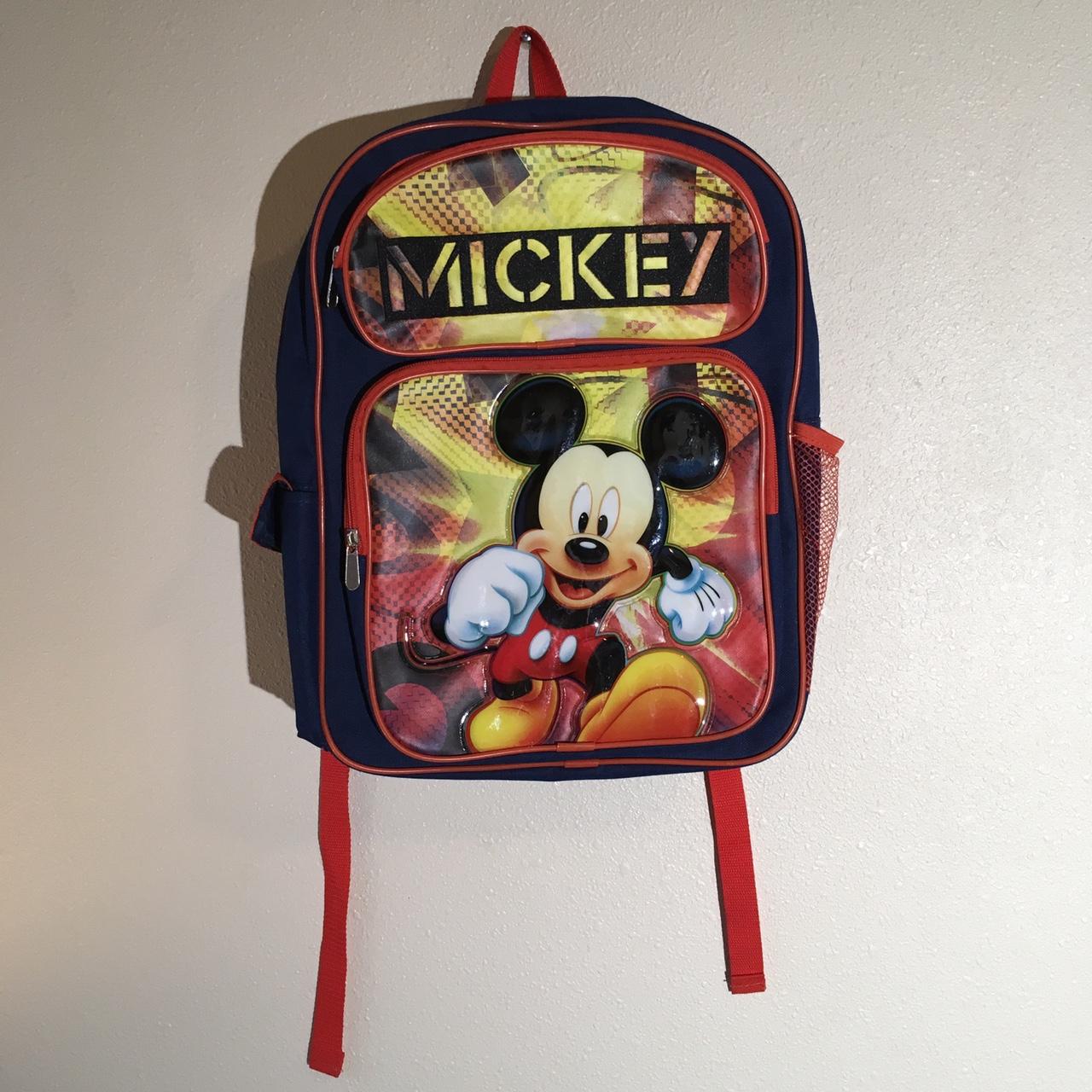 Disney Mickey Mouse backpack 3-D raised graphic.... - Depop