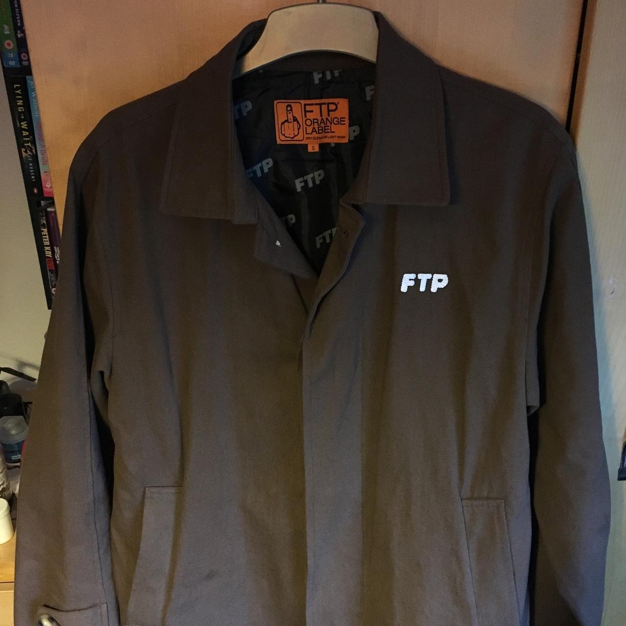 FTP Crucifix Trench Coat Worn afew times 10/10... - Depop