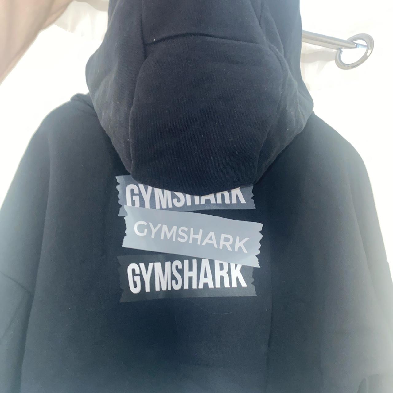 Gymshark cropped hoodie!! Gymshark sign on right... - Depop