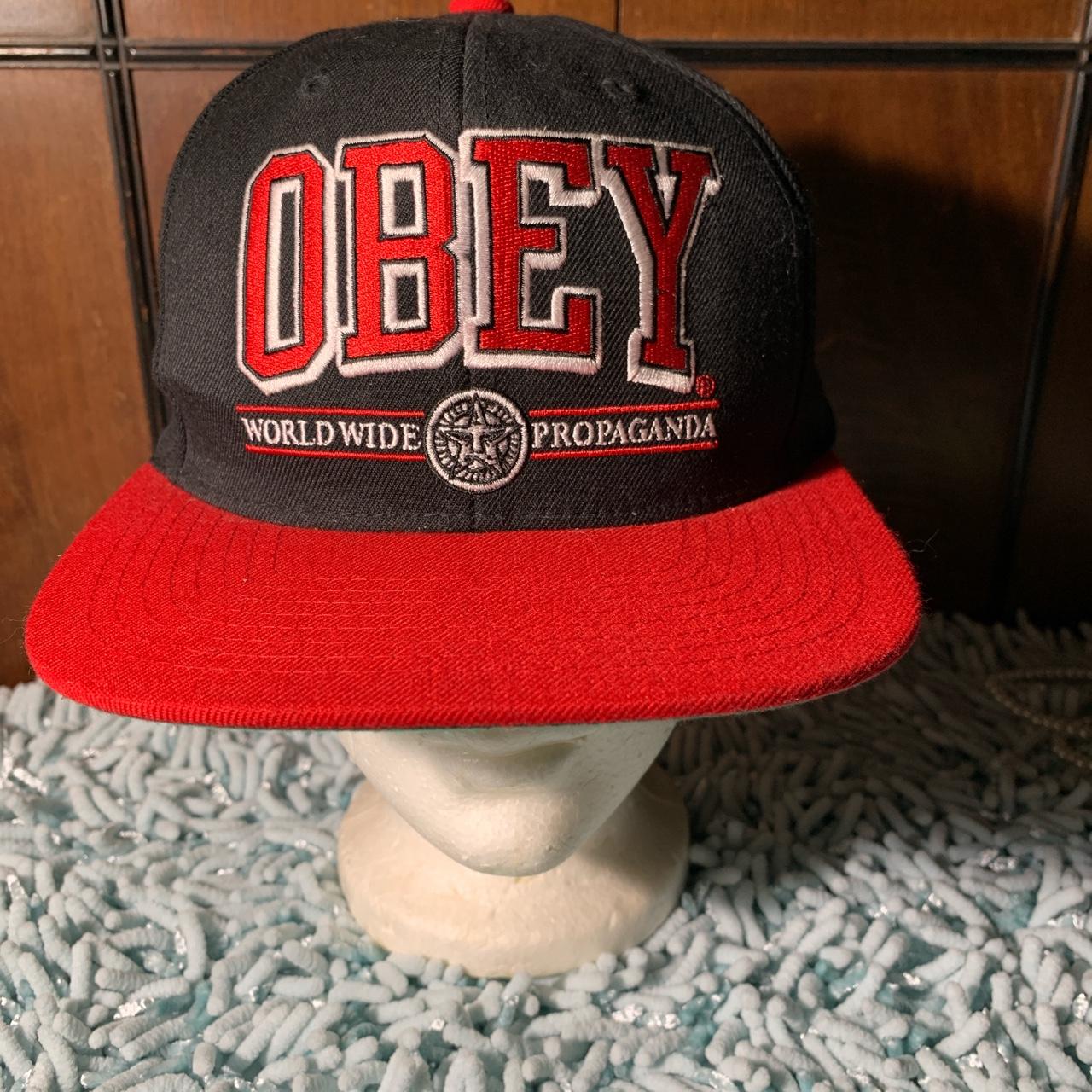 New Obey cap Osfa Snap back adjustable 80%... - Depop