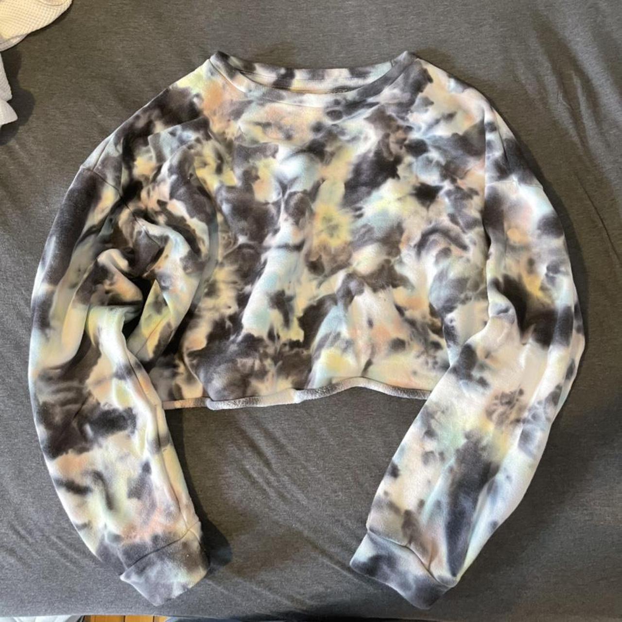 Target, colsie sweatshirt. Tie dye, super cute, worn... - Depop