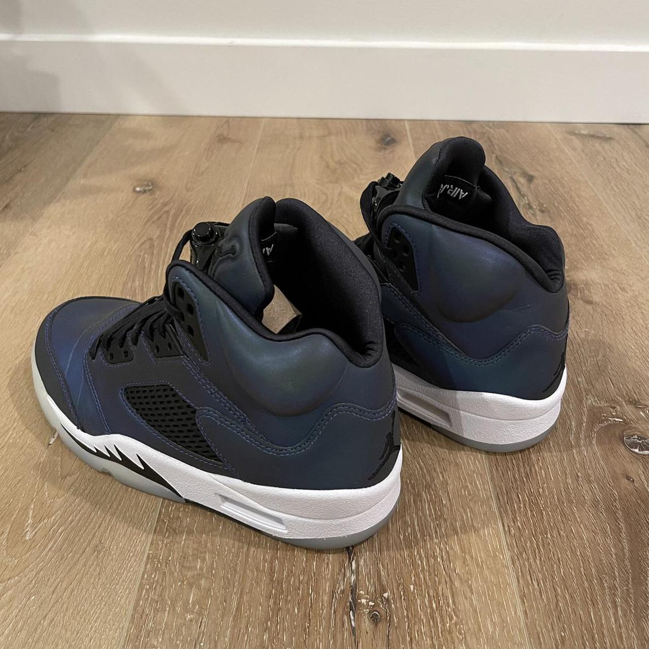 nike air jordan 5 retro oil grey men’s 5 / women’s... - Depop