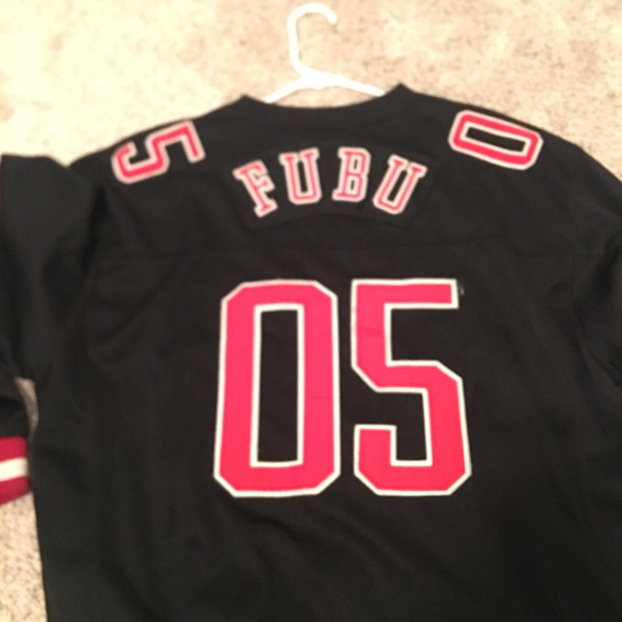 Vintage Fubu Jersey Black/Red. Good condition.... | Depop