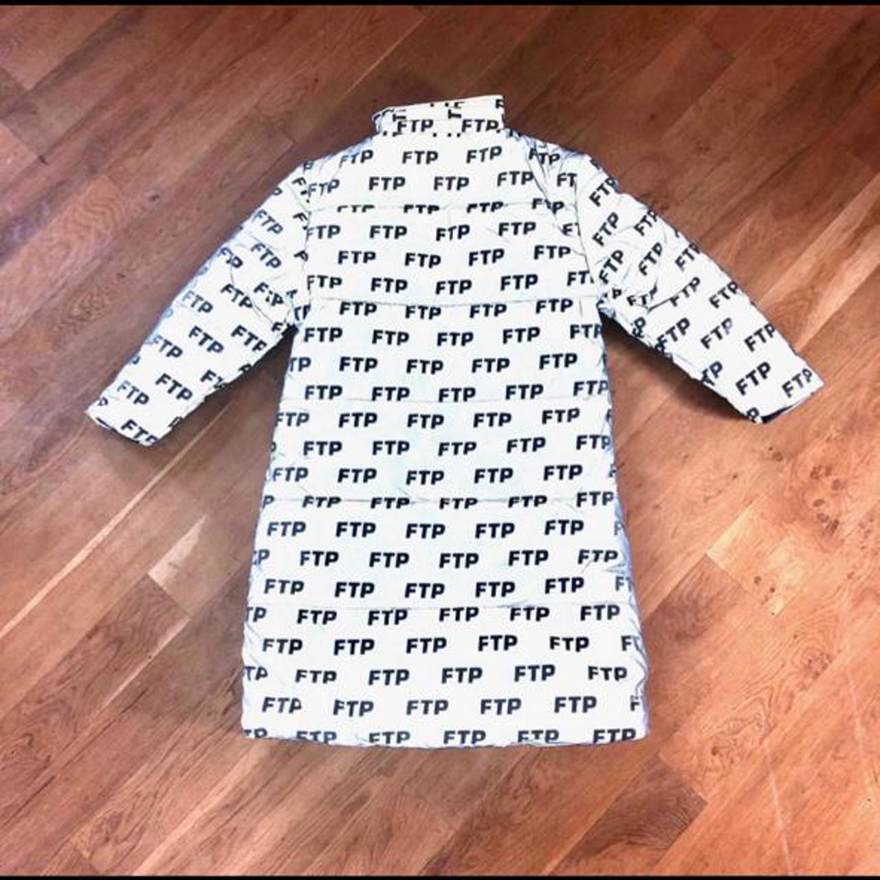 FTP Reflective All Over Print Trench Coat (Black)... - Depop