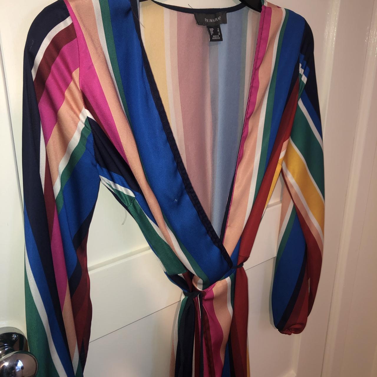 Primark multi coloured wrap dress I got so many... - Depop