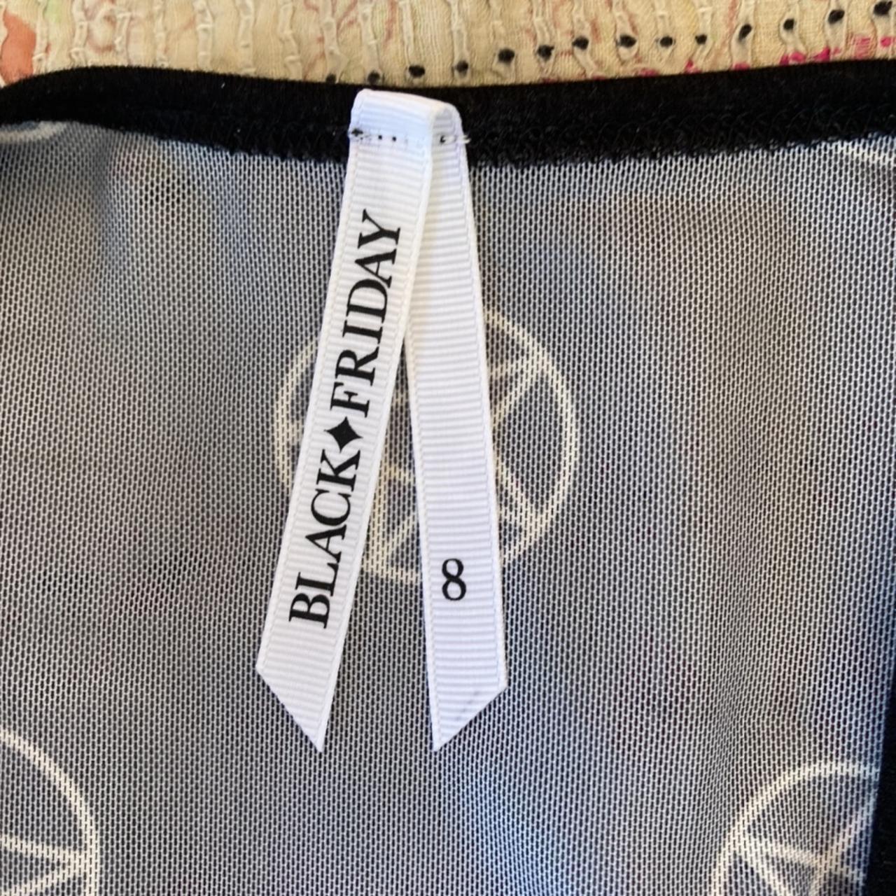 Pentagram print mesh crop top from Dangerfield’s... - Depop