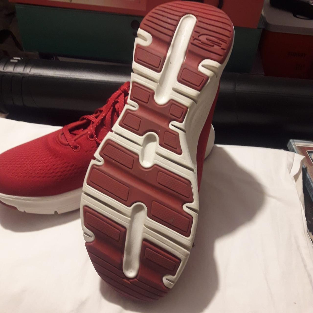 Skechers Arch Fit in red. Been worn once for a short... - Depop