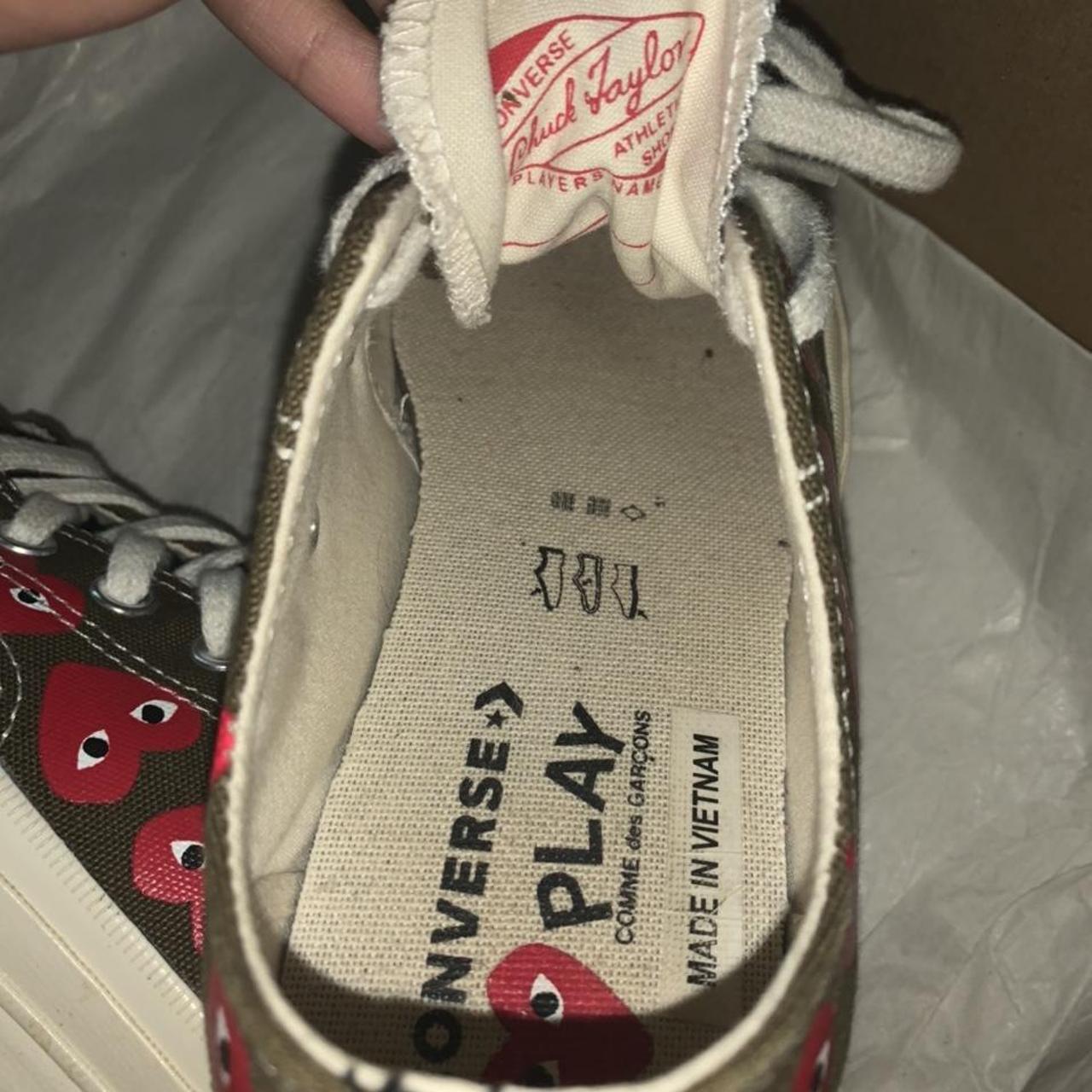 CDG green converse. worn maybe twice in the past... - Depop