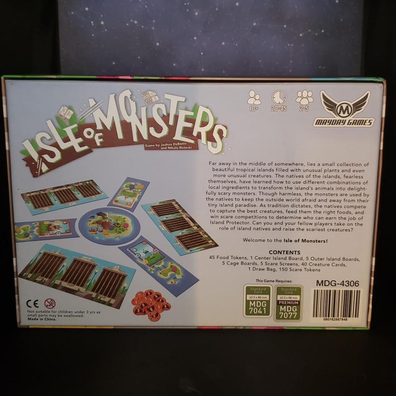 Isle of Monsters board game by MAYDAY. Opened once.... - Depop