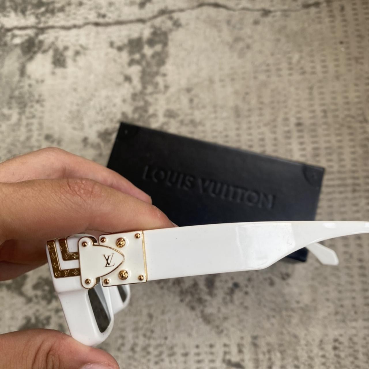 LOUIS VUITTON MILLIONAIRE SUNGLASSES WHITE - Depop LOUIS VUITTON MILLIONAIRE SUNGLASSES WHITE - Depop