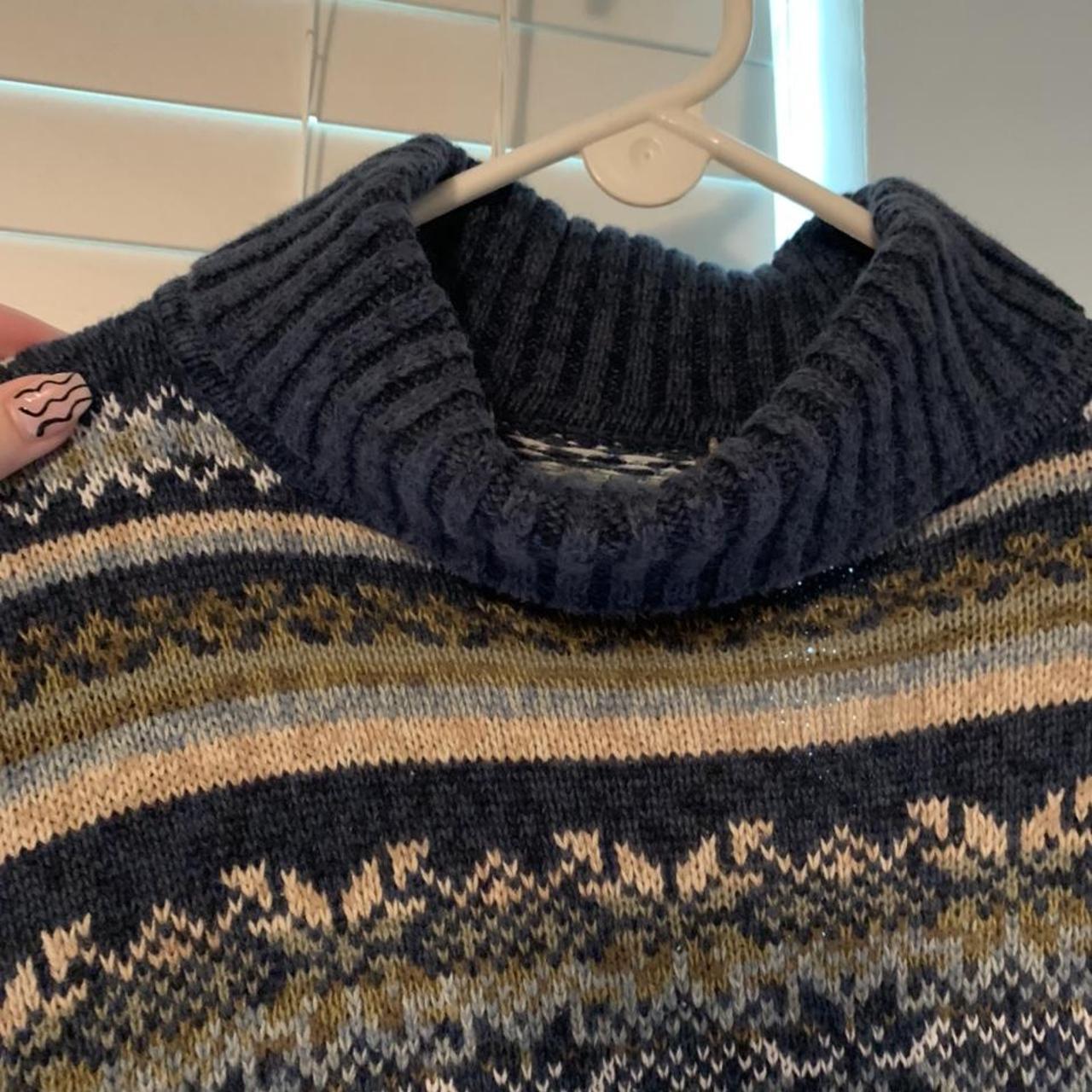cool 90s funky sweater thick turtle neck can go w... - Depop