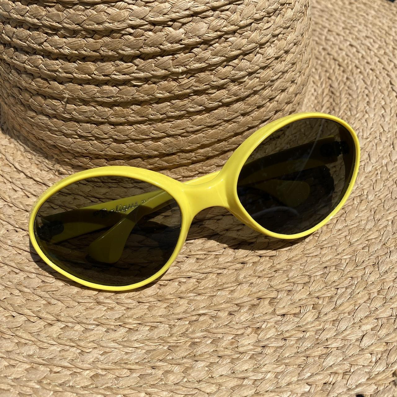 Vintage 60s Mod Yellow Sunnies 🍋 Rare Find Super Depop