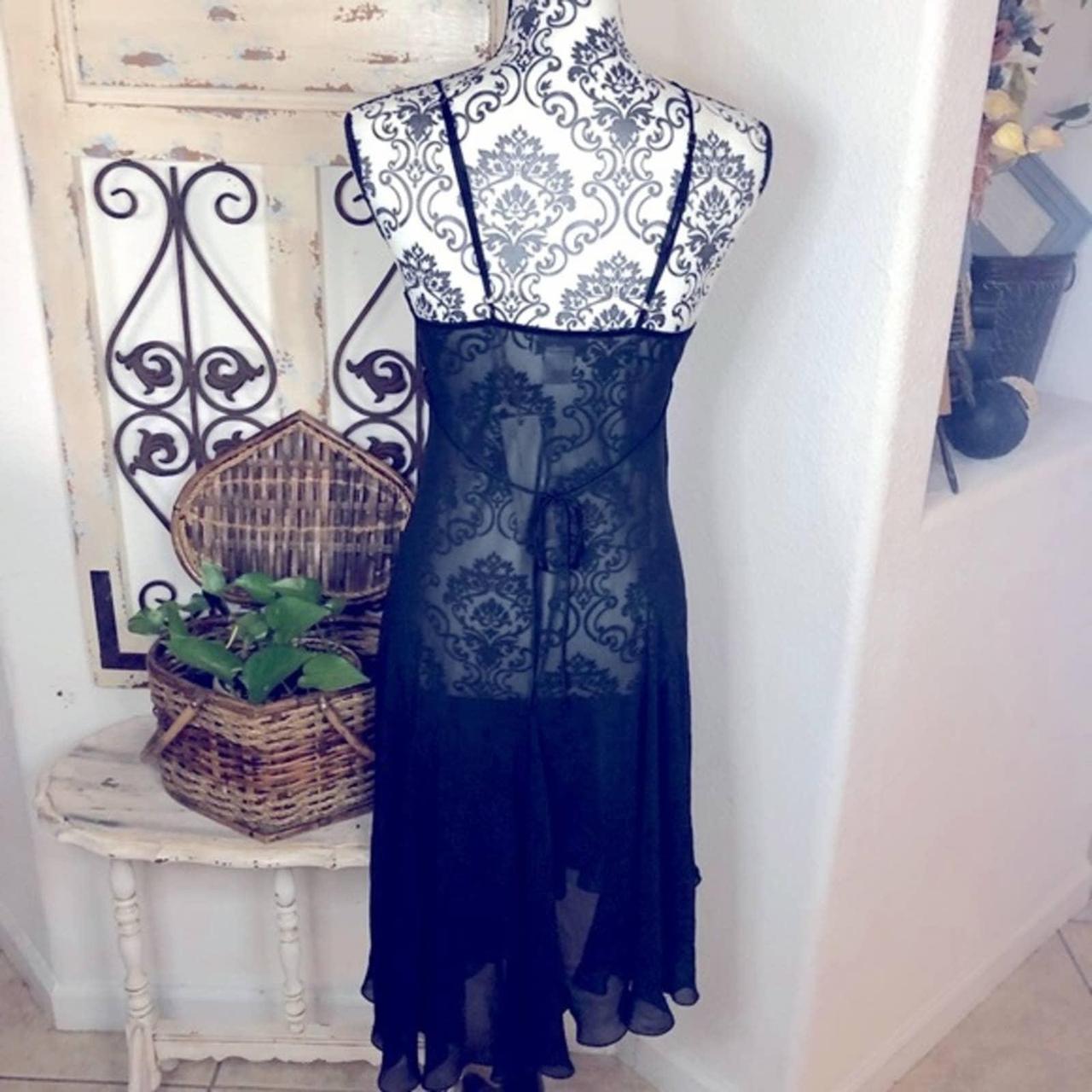 Flora nikrooz black sheer sexy nighty - Depop