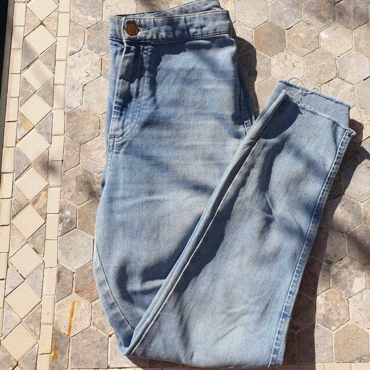 Topshop Women's Blue Jeans | Depop