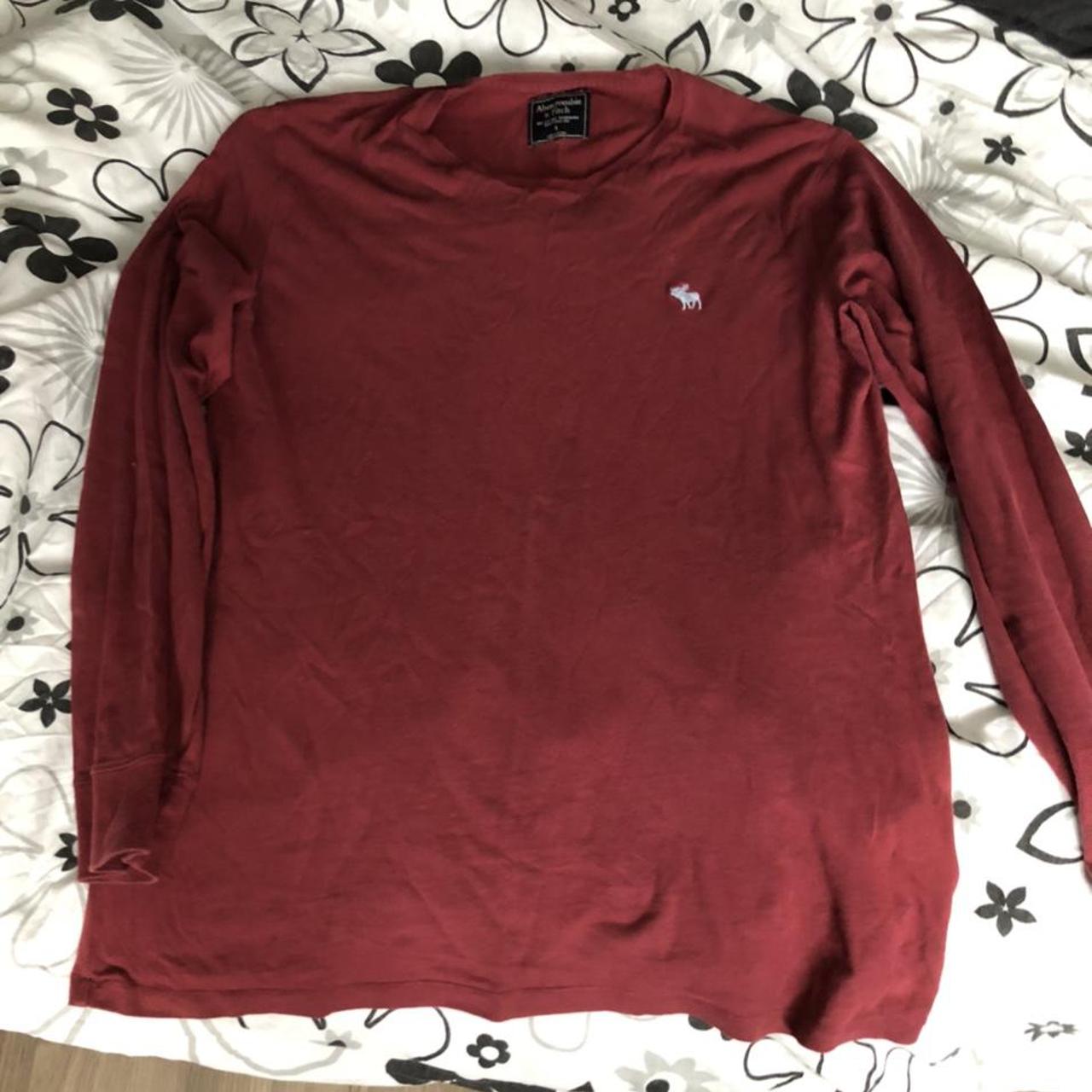 Abercrombie & Fitch men’s long sleeve tee Worn but... - Depop