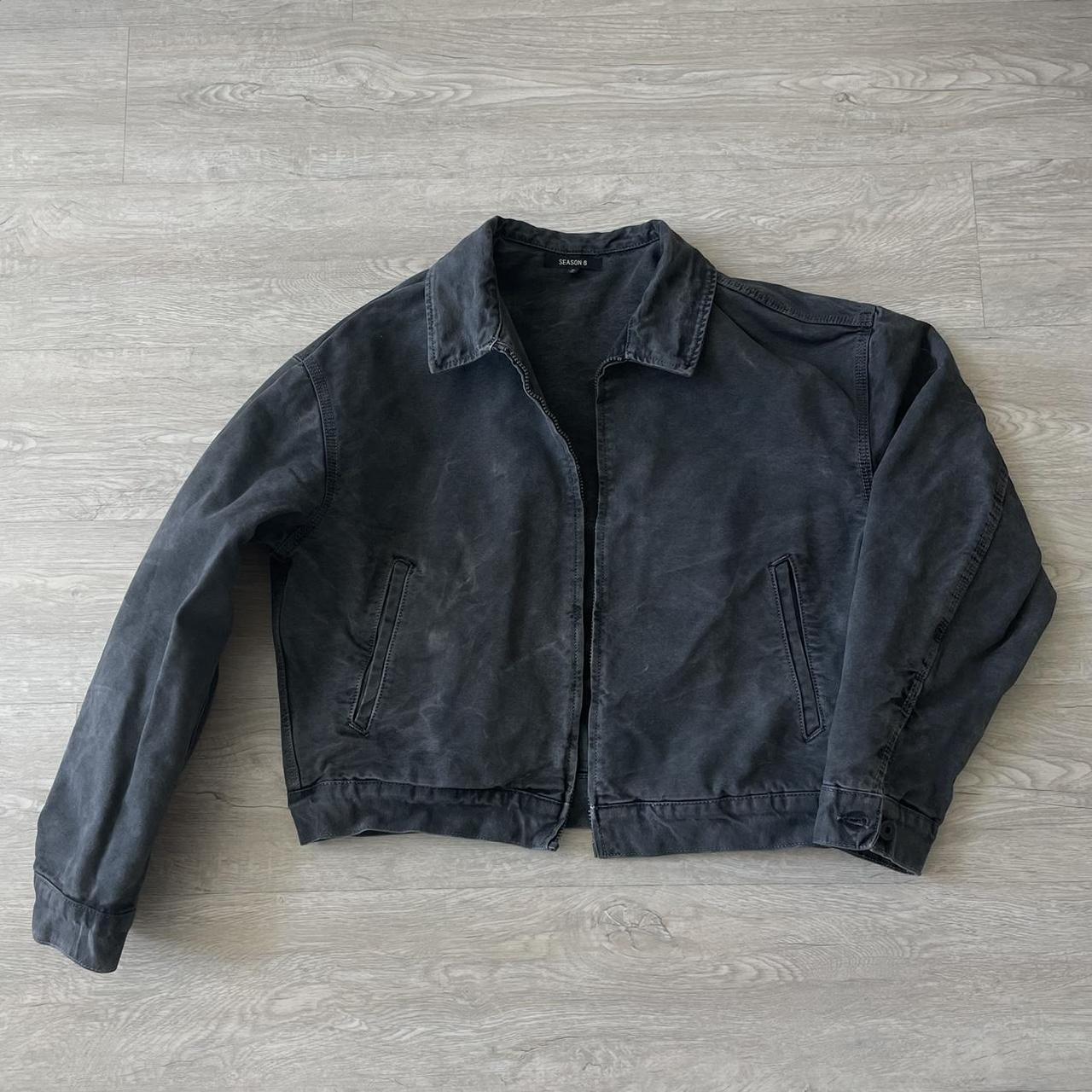 Yeezy Season 6 Denim Work Jacket RARE Size... - Depop