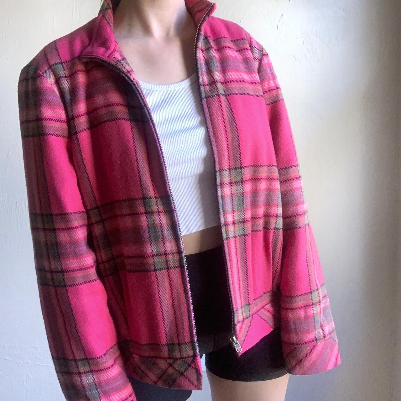 pink plaid clueless jacket 💗 gorgeous, Clueless... - Depop