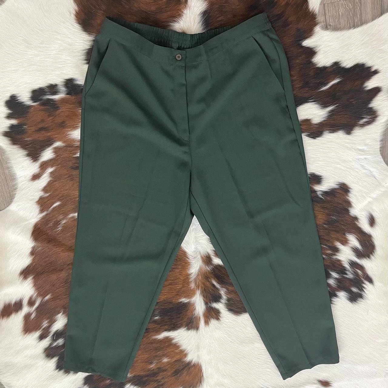 Description: Kaktus Plus Forest Green Trouser Pants.... - Depop