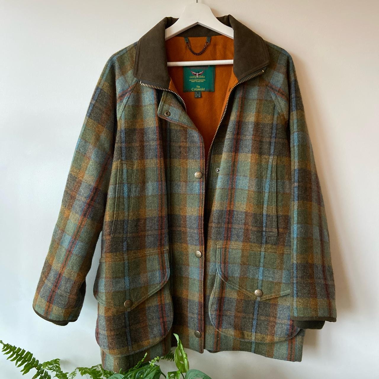 chrysalis checkered coat. the jacket has so many... - Depop