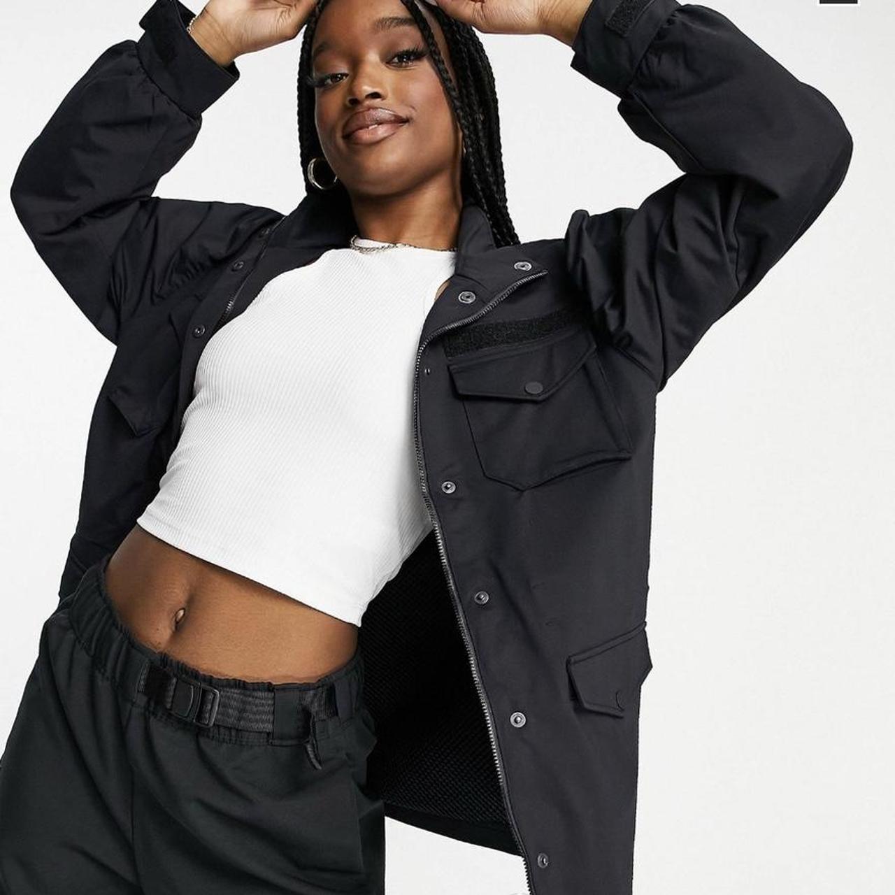 NIKE M65 utility jacket in black. Only worn once so... - Depop