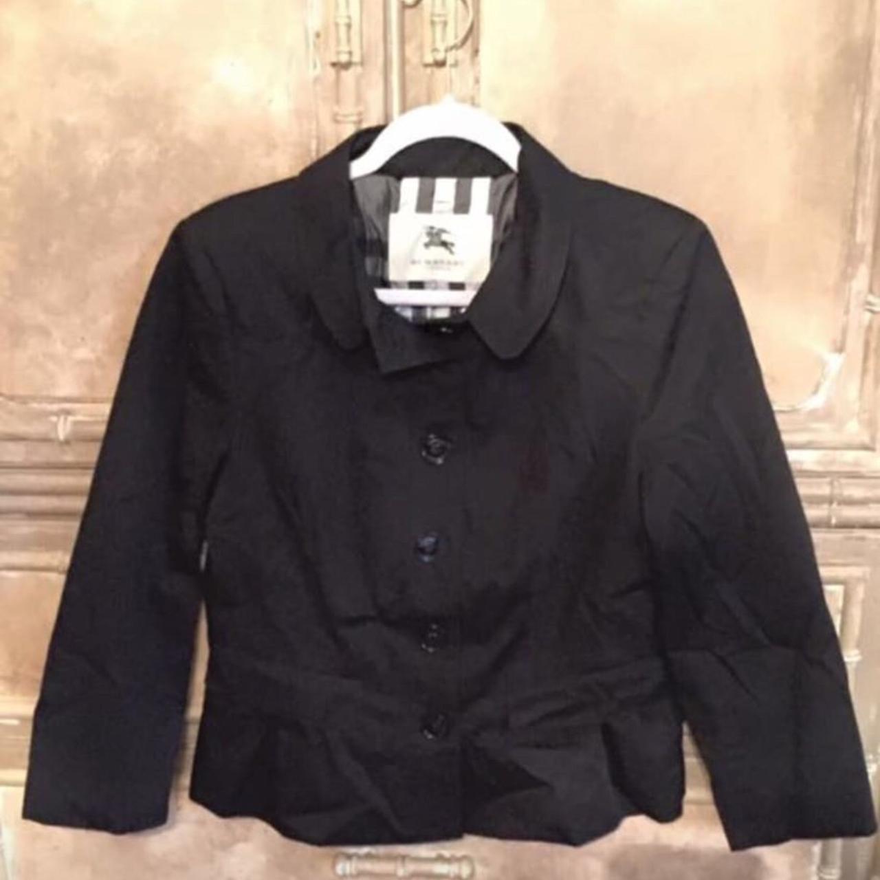 Burberry short waisted jacket. Unique style jacket.... - Depop