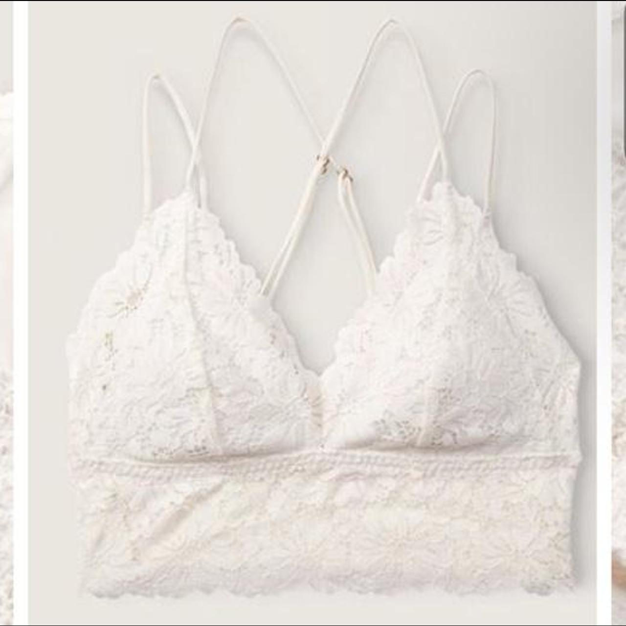 WHITE LACE BRALETTE FROM VICTORIA SECRET!!! perfect... - Depop