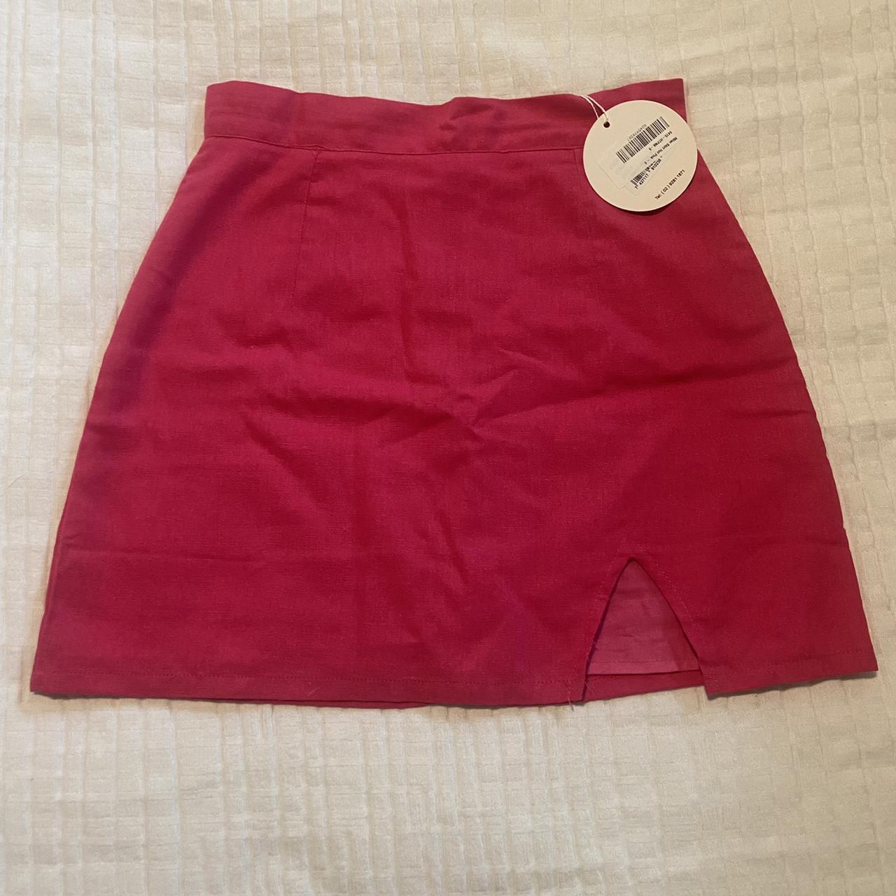 Hot Pink Mini Skirt Labeled Size 6 But Fits Like A Depop