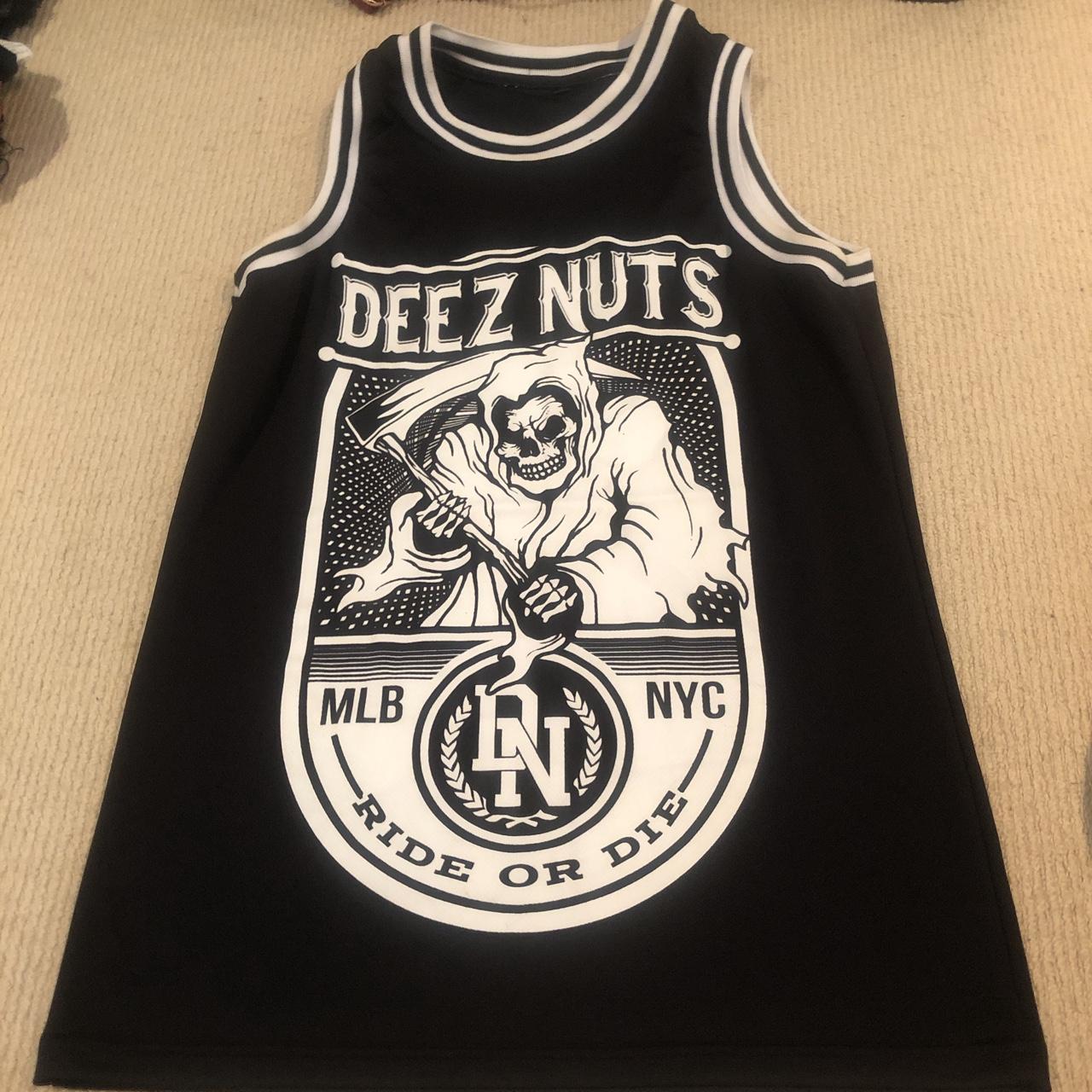 DEEZ NUTS BAND JERSEY SIZE MEDIUM - Depop