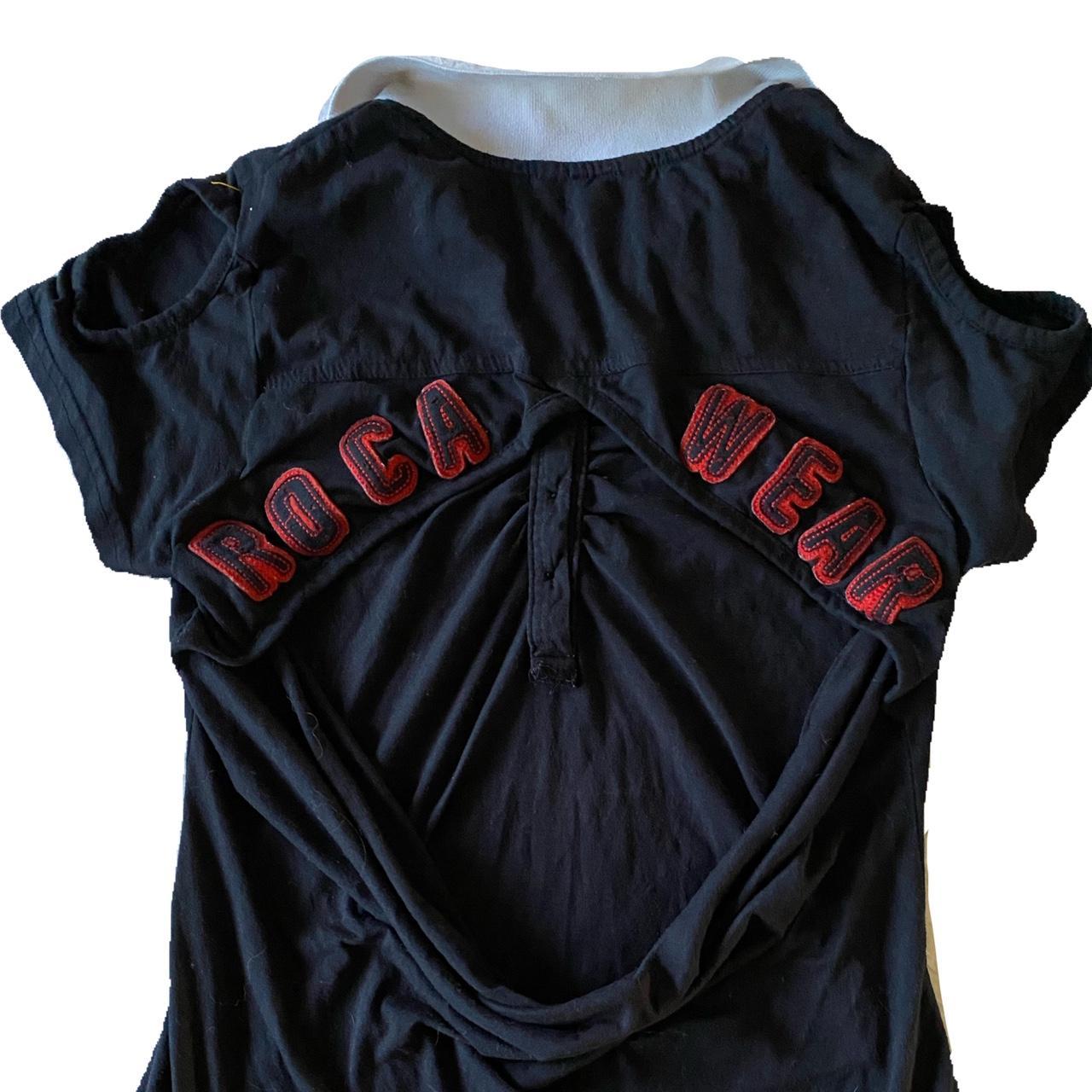 VINTAGE ROCAWEAR polo ! open back , tagged size L... - Depop