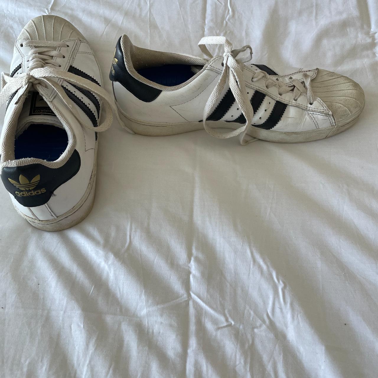 bella hadid adidas shoes white adidas originals... - Depop