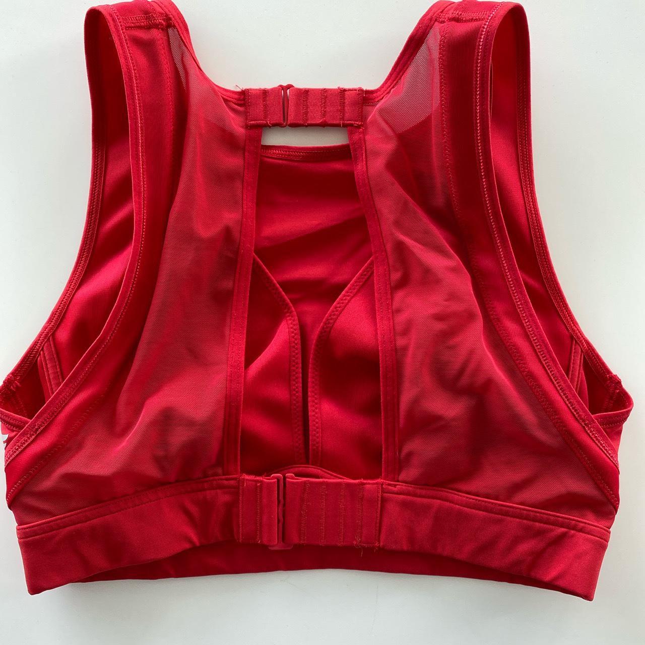 Fabletics Red High Neck Sports Bra ️ Size... - Depop