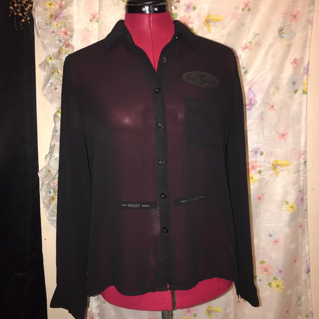 BONGO Women's Black Blouse | Depop