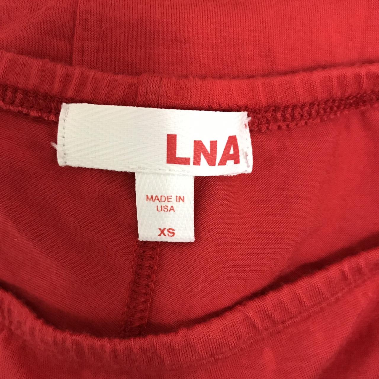 My LNA cherry red stretch mini skirt with pockets... - Depop