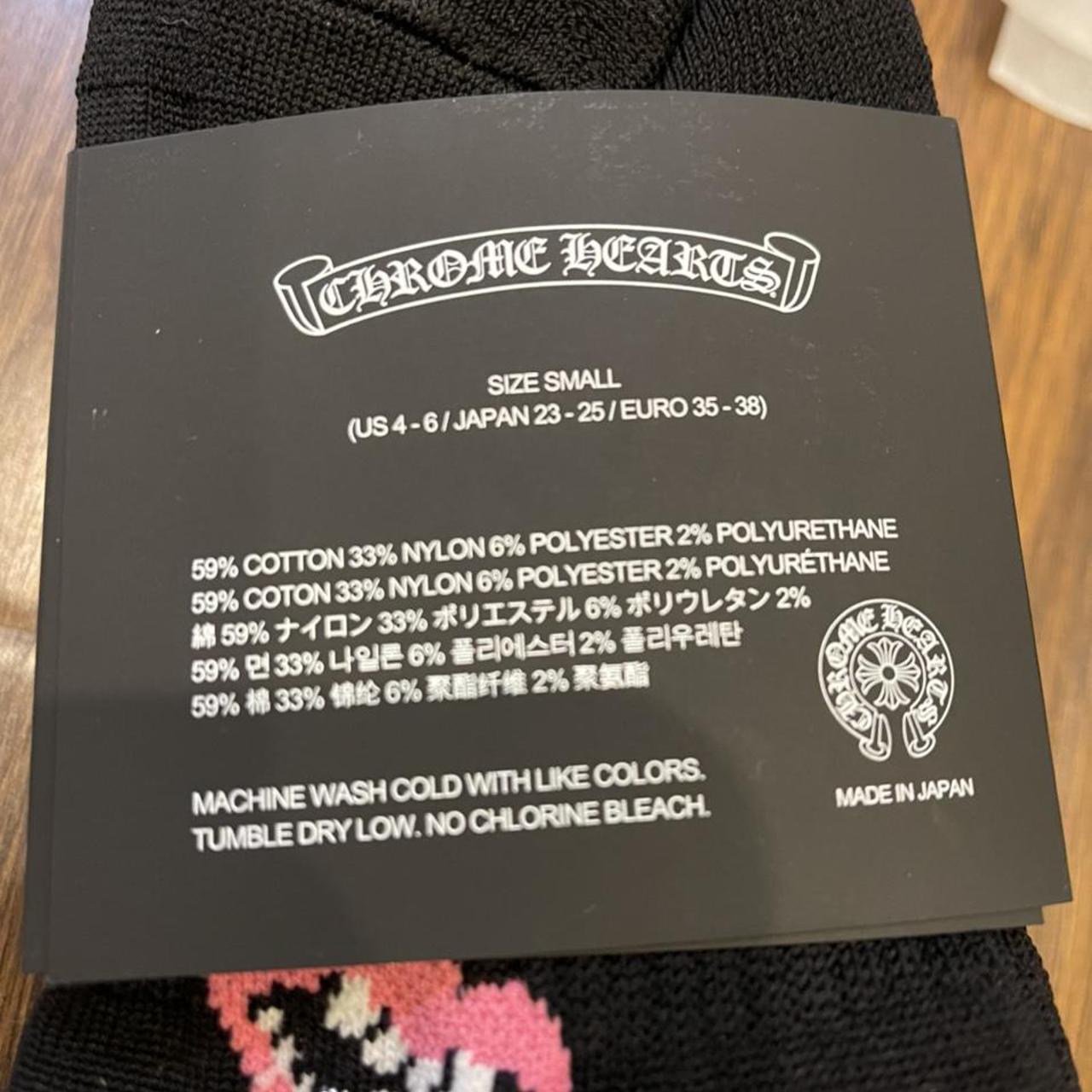 Chrome Hearts Matty Boy Chomper socks in size small... - Depop