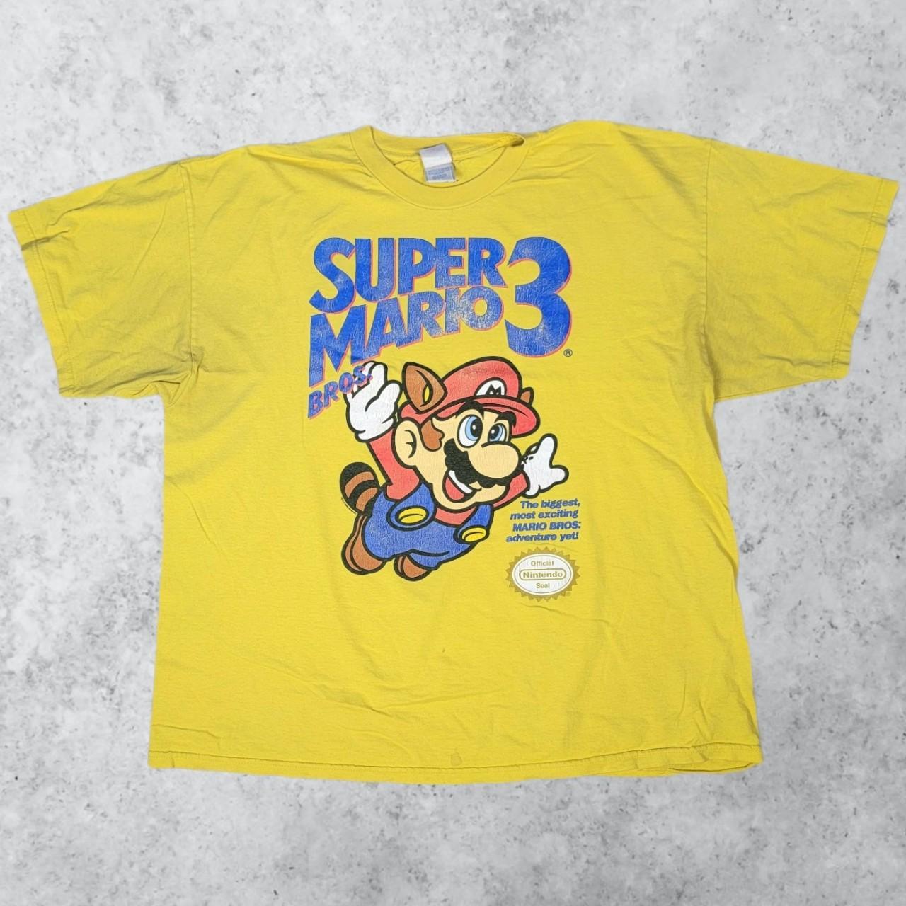 Y2K Super Mario 3 video game shirt. In used... - Depop