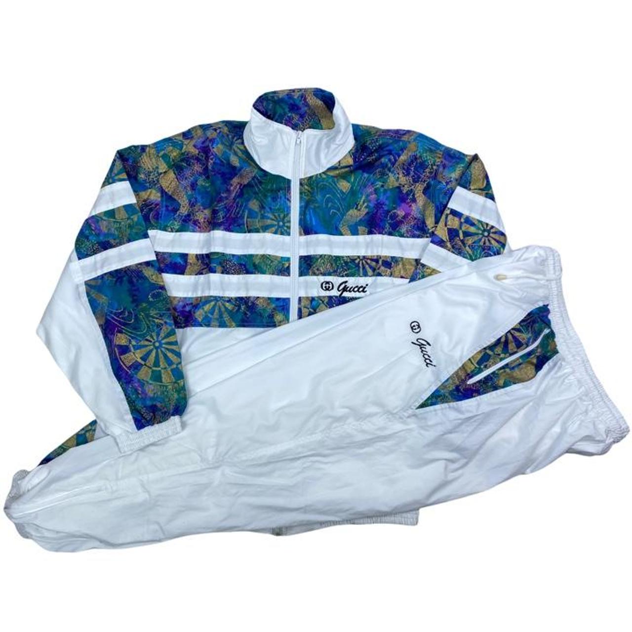 Vintage 90s 80s Gucci Tracksuit Track Jacket Pants... - Depop