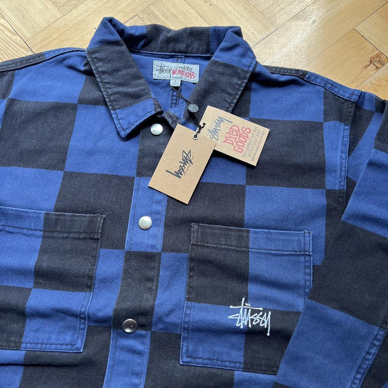 Stussy Big Ol Check Chore Jacket Brand New Large Depop